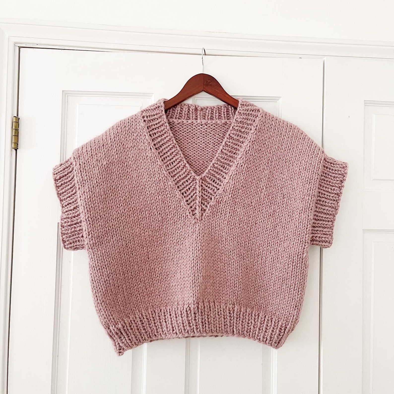 Knit Oversized Chunky Slipover Vest Easy Knitting Pattern - Etsy Australia