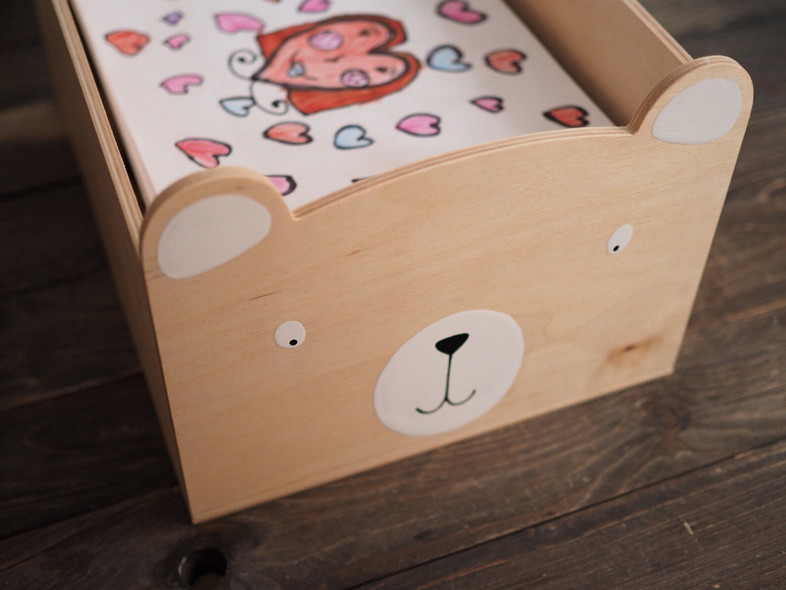 LARGE Wooden Box Fits A4 Size Copy Paper Box for Toys Box - Etsy