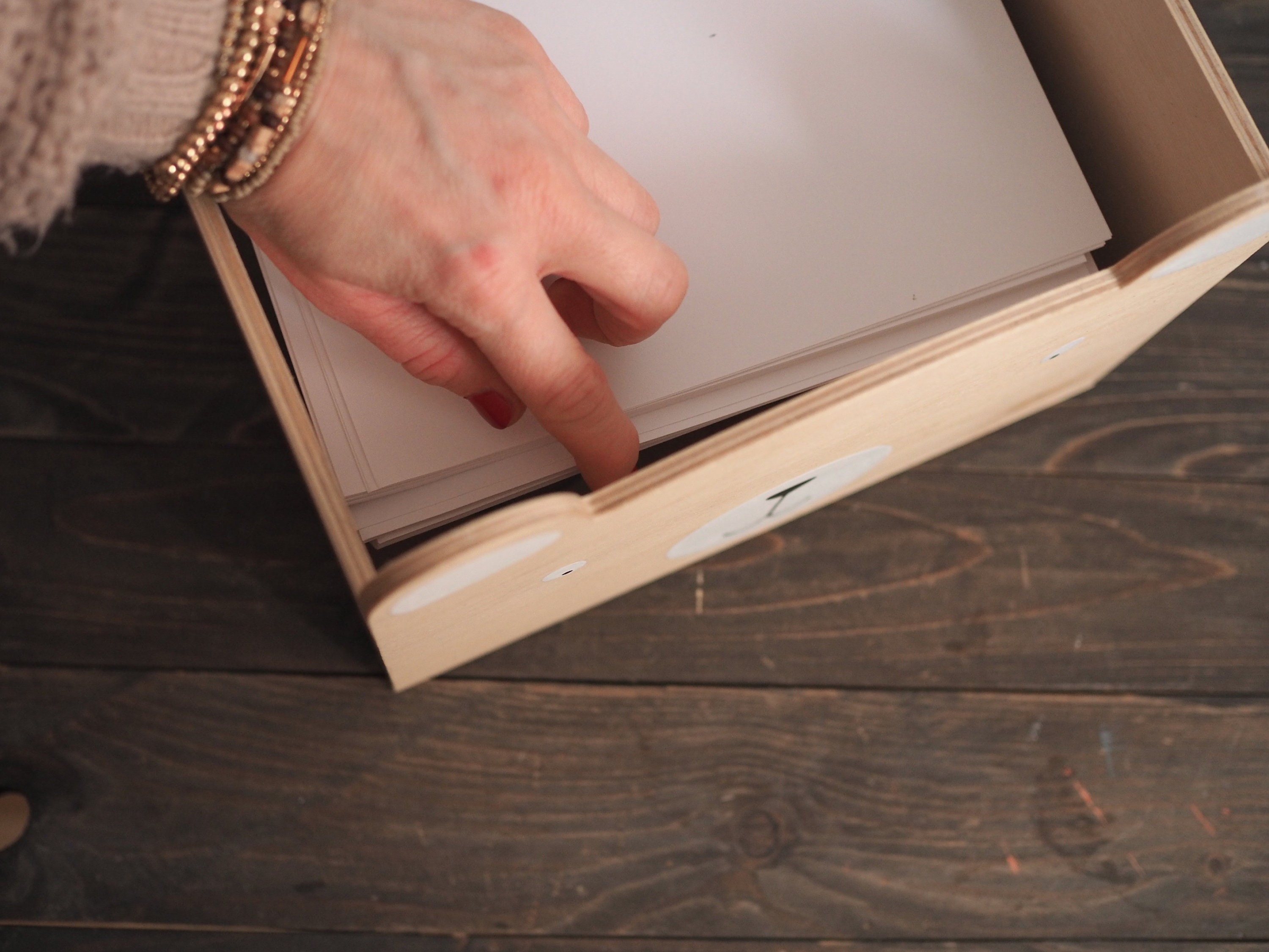 LARGE wooden box fits A4 size copy paper box for toys box | Etsy