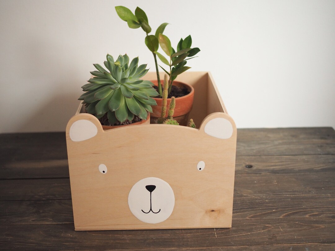 LARGE Wooden Box - Fits A4 Size Copy Paper, Box for Toys, Box for Books ...