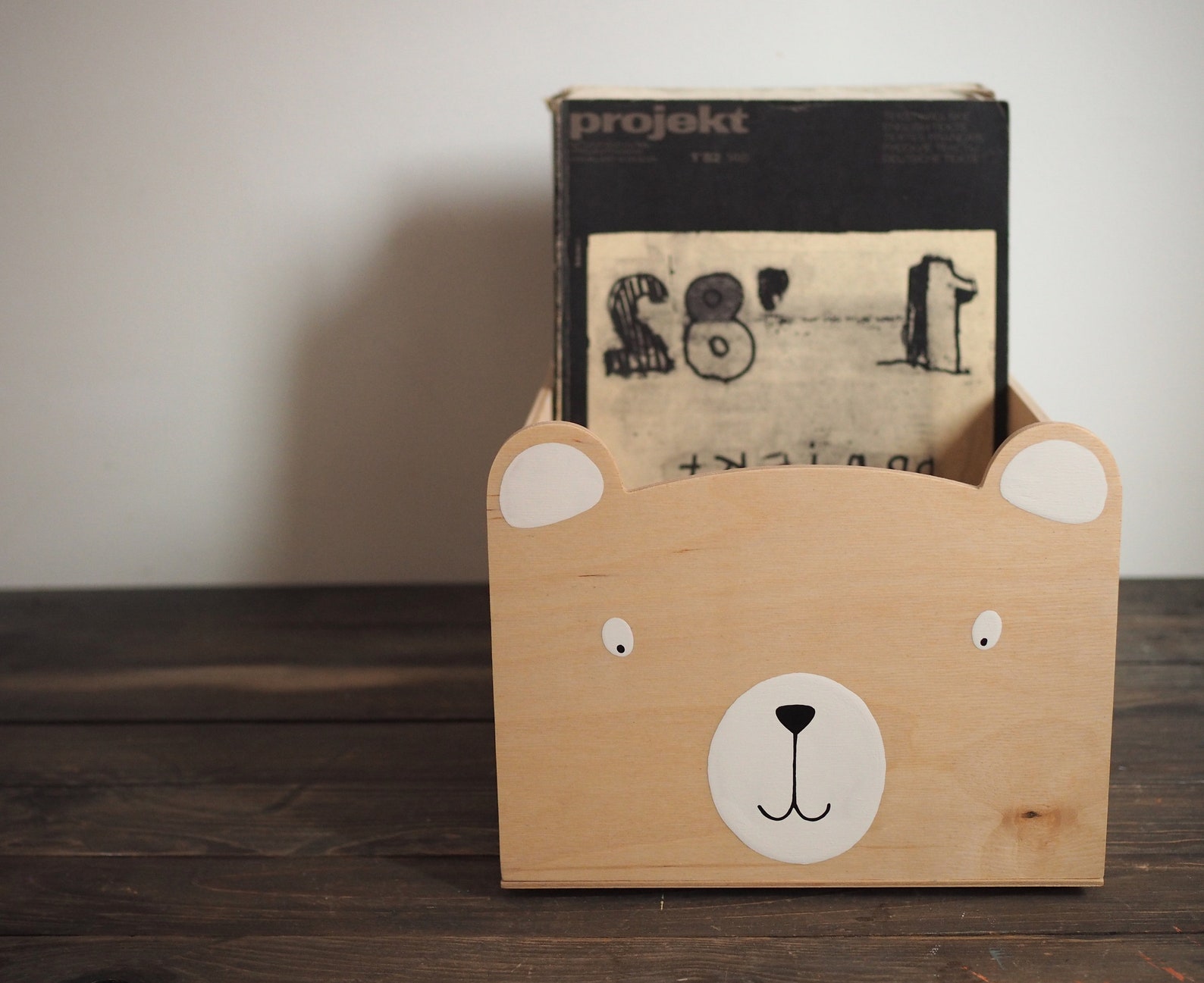 LARGE wooden box fits A4 size copy paper box for toys box | Etsy