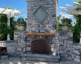 Custom Floating Solid Walnut Mantel All Custom Made Floating | Etsy