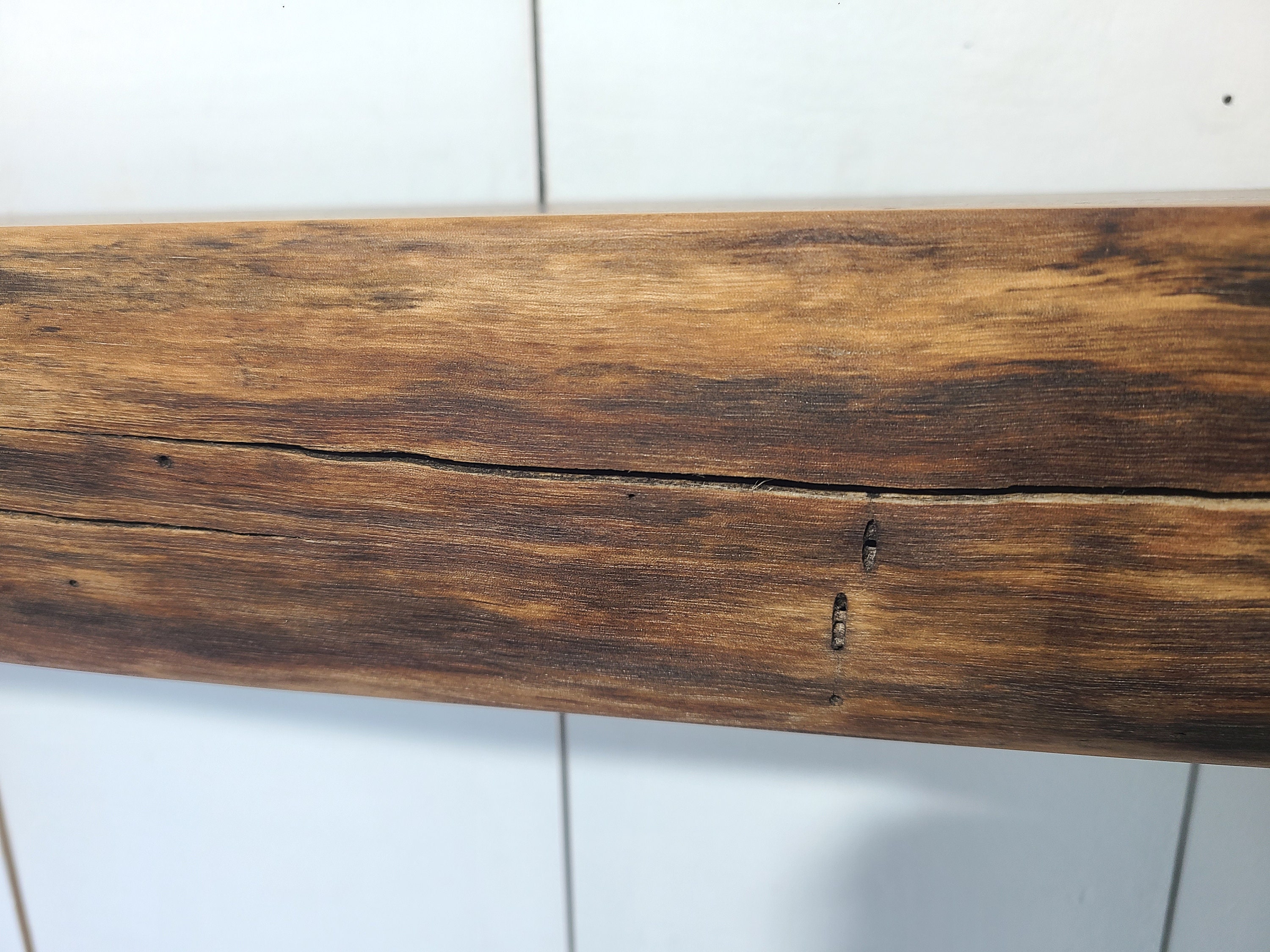 Custom Floating Solid Walnut Mantel - All Custom Made Floating Live ...