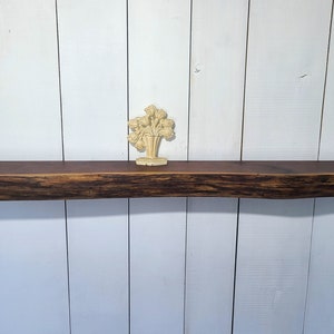Custom Floating Solid Walnut Mantel - All Custom Made Floating Live ...