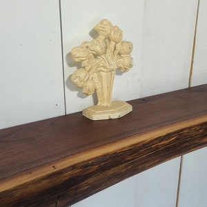 Custom Floating Solid Walnut Mantel - All Custom Made Floating Live ...