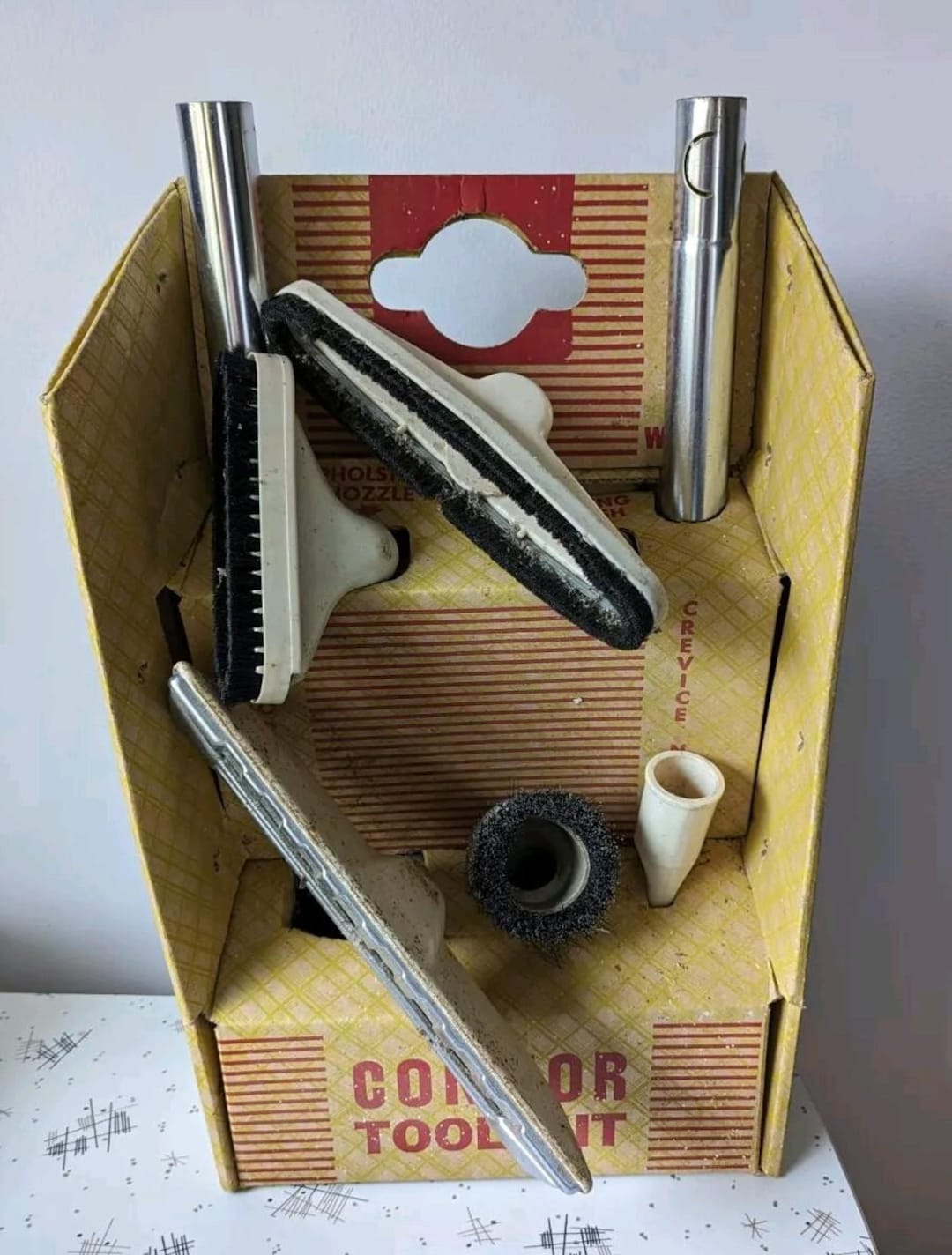 Vintage Rare Connor Vacuum Cleaner Attachments in Carboard Display ...