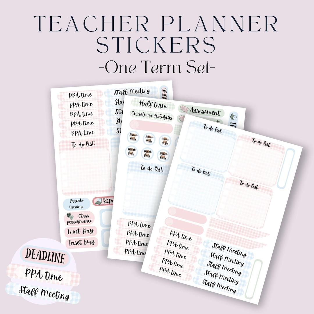 Teacher Planner Stickers for Teacher Stickers for Teacher Classroom ...
