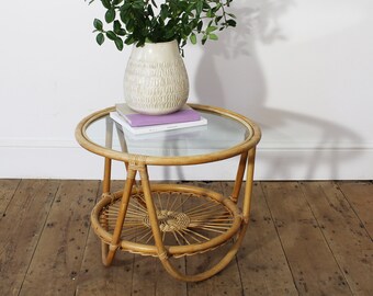 Cane Side Table | Etsy UK