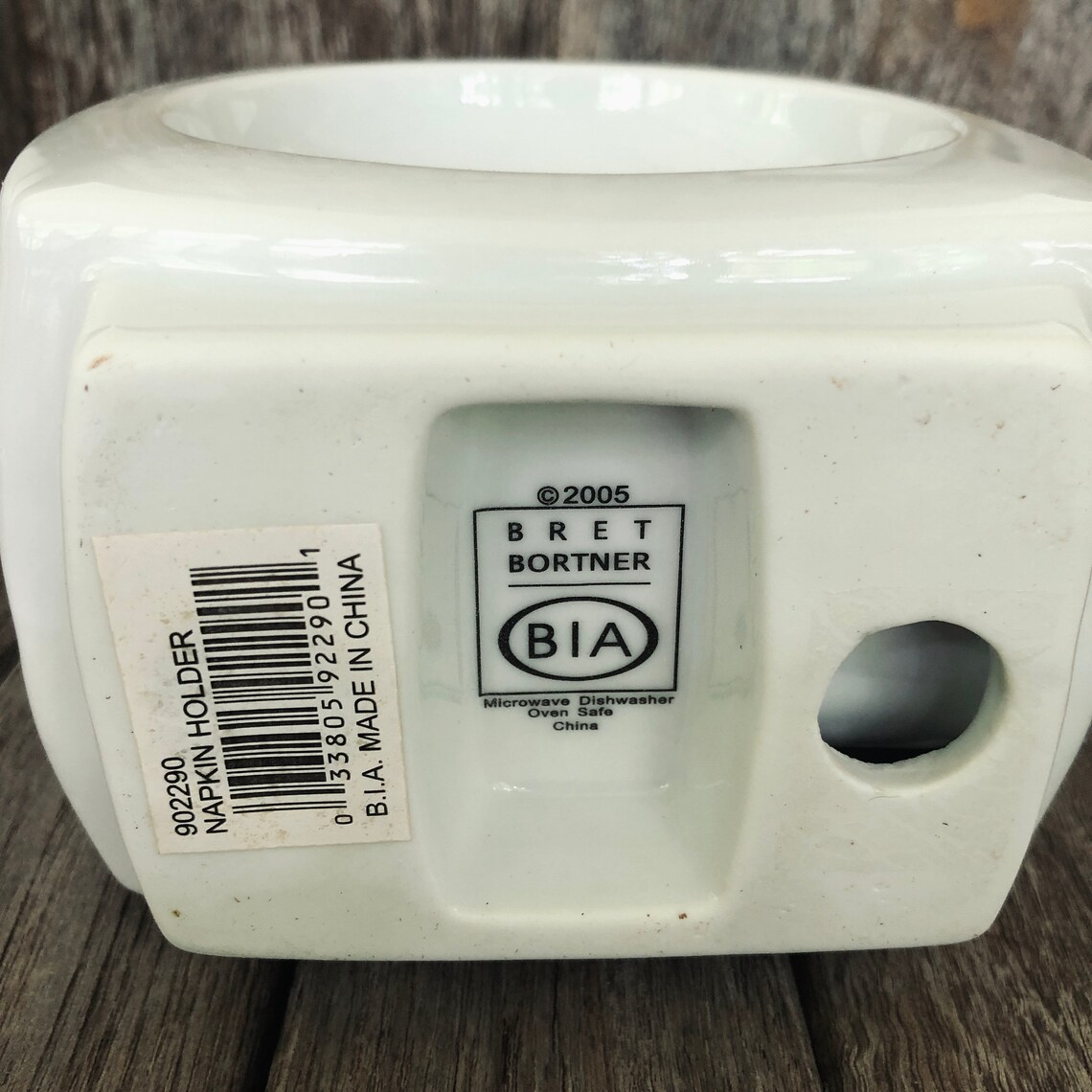 BIA Bret Bortner Whitehall Design Porcelain Napkin Holder - Etsy