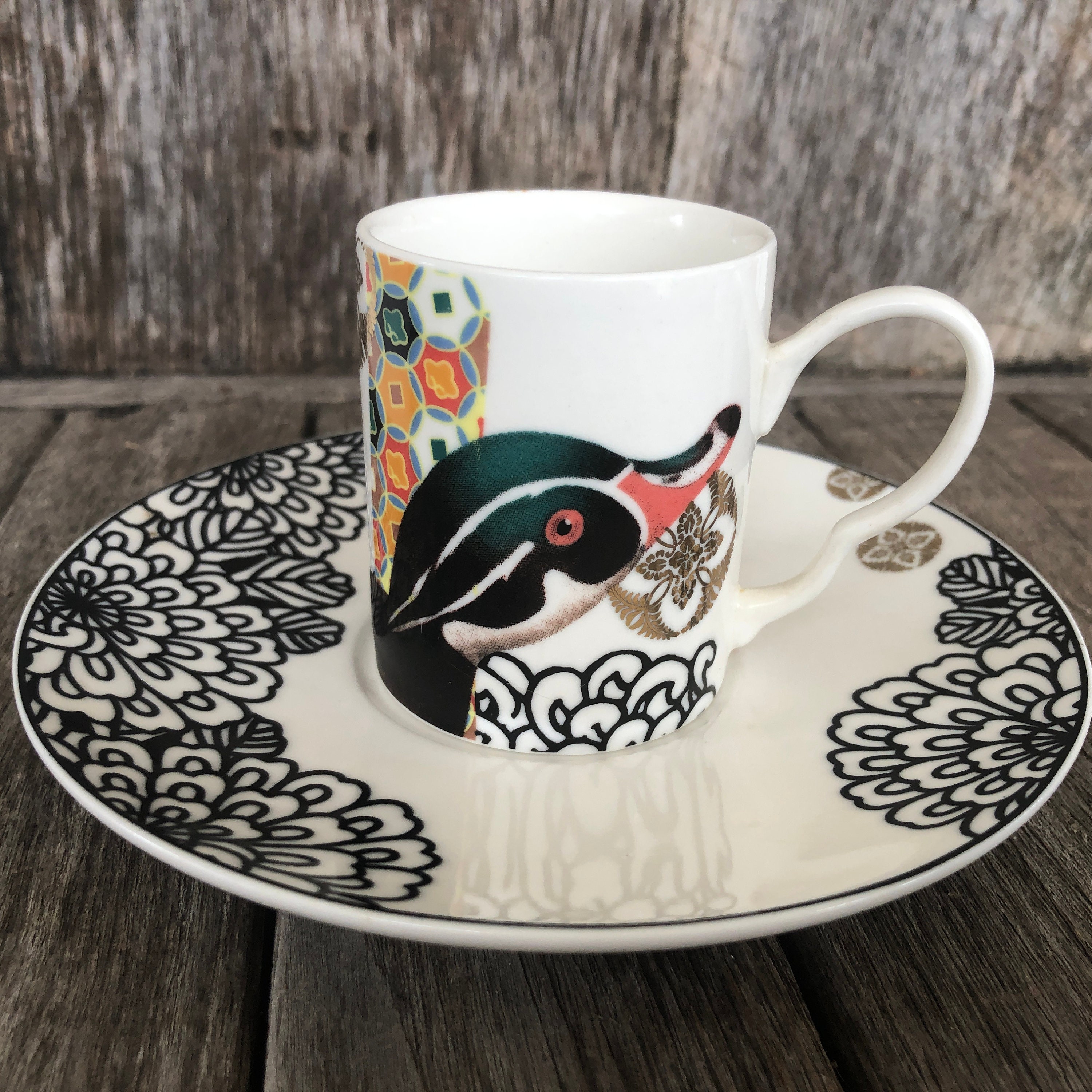 Chinese Duck Tea Cup & Saucer Set - Etsy