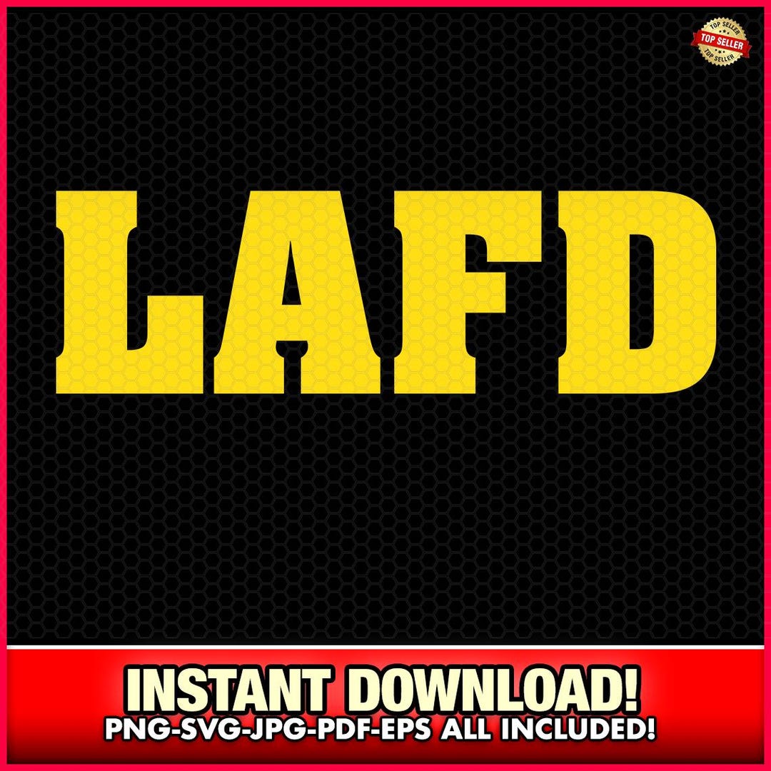 Vintage LAFD Svg-jpg-png, Los Angeles, Fire Department, California ...