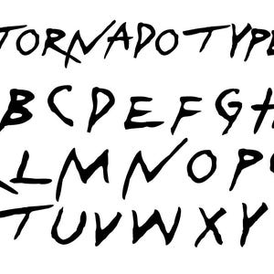 Tornado Movie Font TTF, Canva, Cricut, Illustrator, Font Files, Mac ...