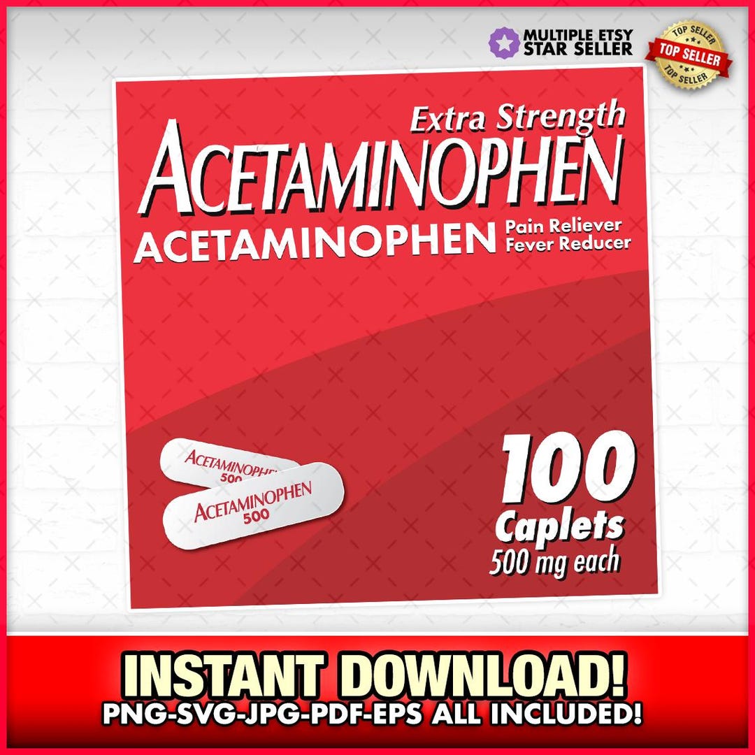 Acetaminophen Generic Label SVG-PNG-EPS, Nurse, Doctor, Medicine ...
