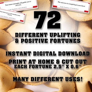 72 Spiritual Chinese Take-out Fortune Cookie Fortunes With Lucky ...