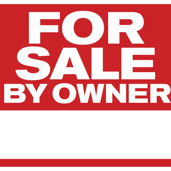 Sale by Owner Signs - Etsy