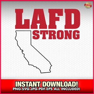 LAFD Strong 2025 Svg-eps-png T-shirt, Los Angeles Fire Department, Malibu, Instant Download ...