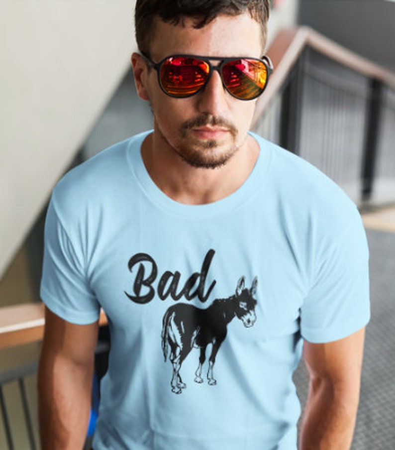 Funny Bad Ass Donkey SVG-PNG-PDF Instant Download, Donkey Graphic, Bad, Funny Saying, T-shirt ...