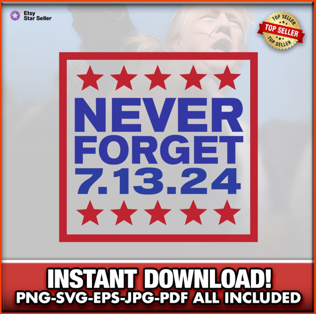 Buy Donald Trump Never Forget JPG-PNG-SVG, Bumper,politics, Maga ...