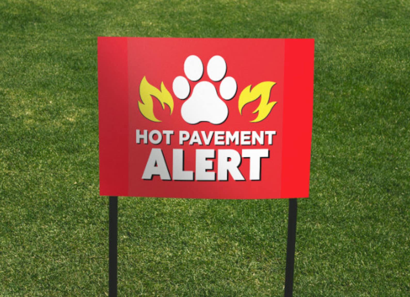 Hot Pavement Warning Sign for Dogs Hot Asphalt Paws Dog - Etsy