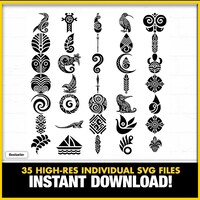 Māori Svg Bundle, Pounamu Designs, Koru Svg File, Māori Art, Png ...