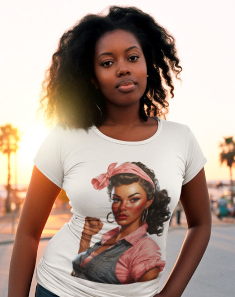 Rosie the Riveter African American PNG Design 20 Pack, Woman Power ...