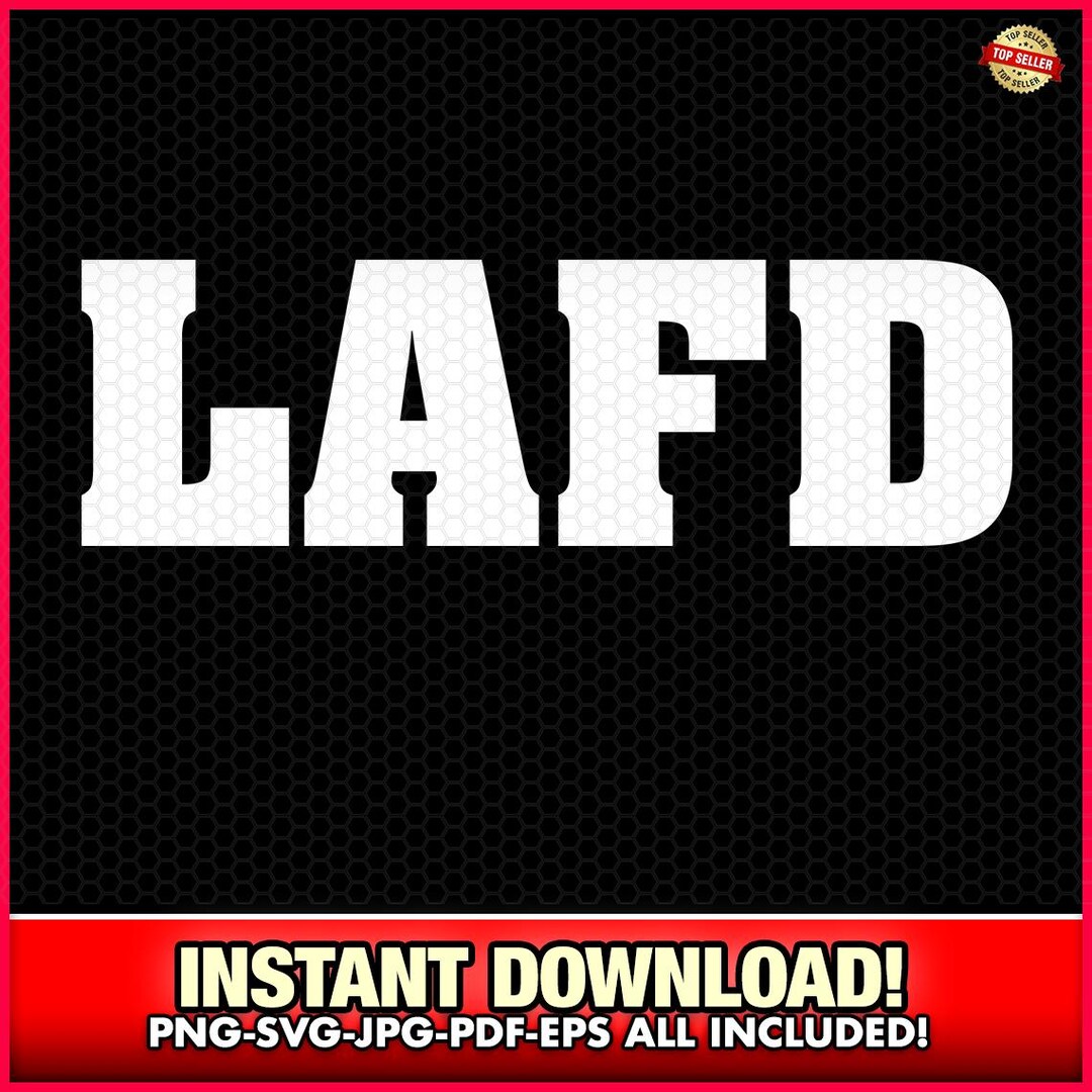 Vintage LAFD Svg-jpg-png, Los Angeles, Fire Department, California ...