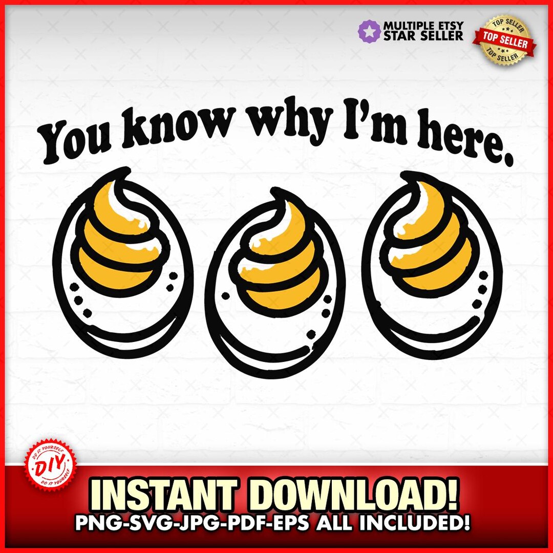 I'm Here for Deviled Eggs Thanksgiving PNG-SVG-JPG, Food, Fall, Pumpkin ...