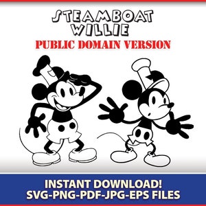 Steamboat Willie Svg - Etsy