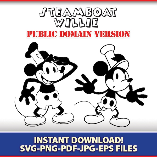 Steamboat Willie Svg - Etsy