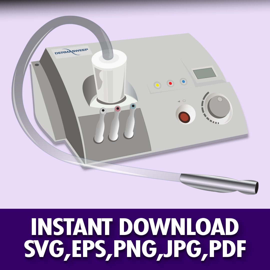 Microdermabrasion Machine EPS-SVG-PNG, Brochure Art, Website Graphic ...