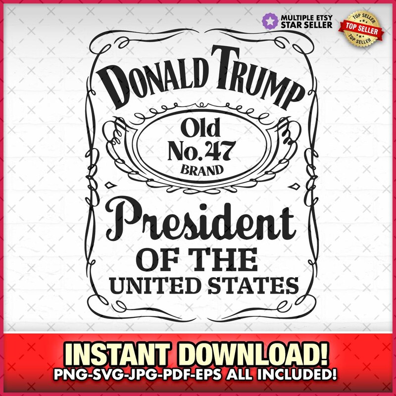 Trump Jack Daniels Labels - Etsy