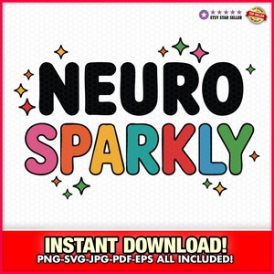 Neuro Sparkly SVG-PNG-JPG, Choose Kindness, People, Heart, Courage ...