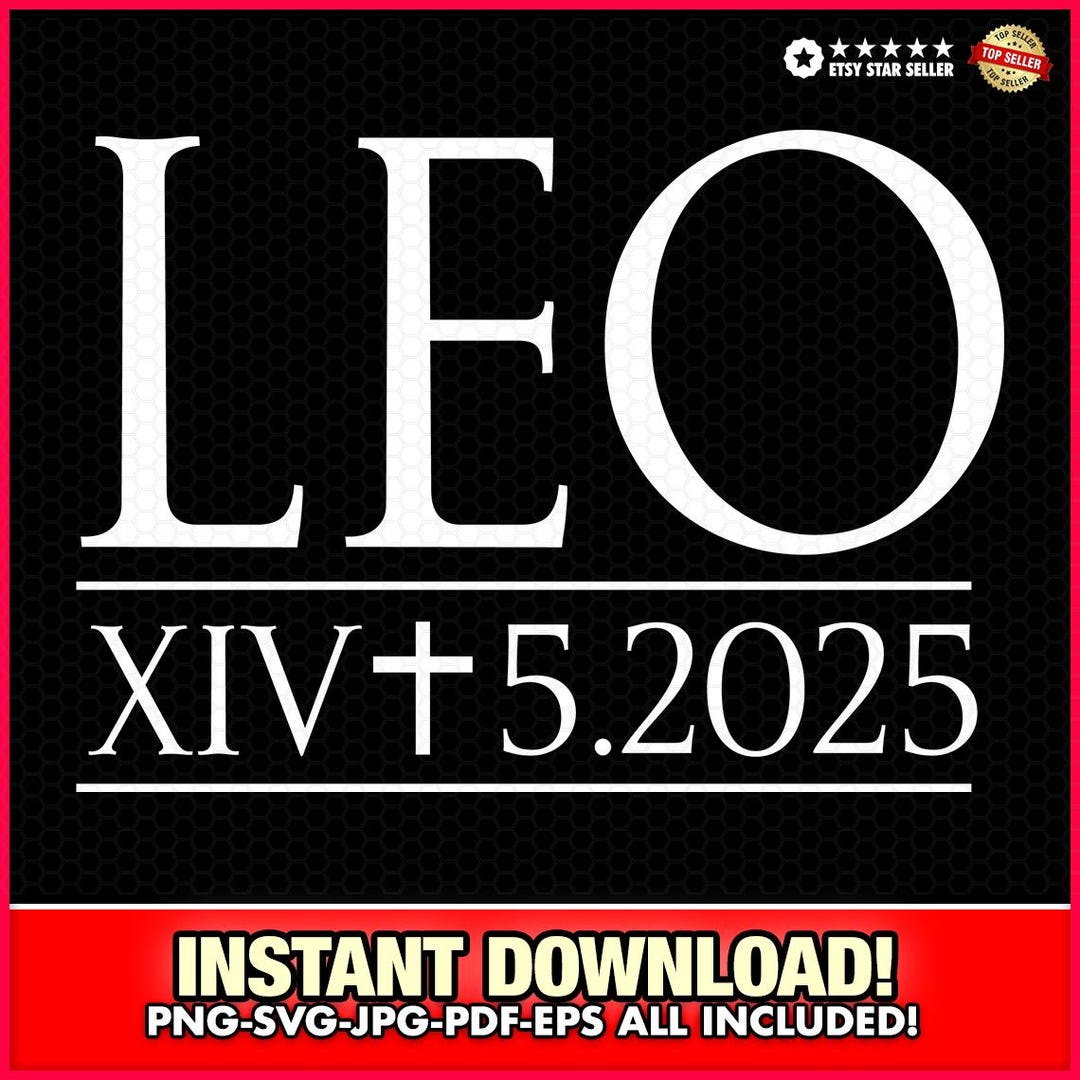 God Bless Pope Leo XIV svg-png-jpg, Römisch, Gläubige, Vaseline ...