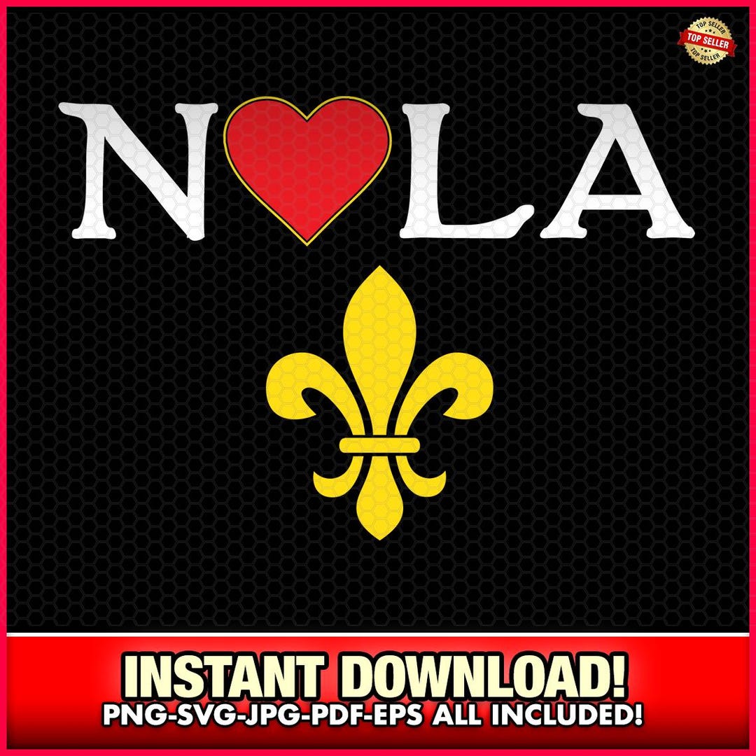 Never Forget Nola New Orleans Strong 2025 SVG-PNG-EPS, Instantly ...
