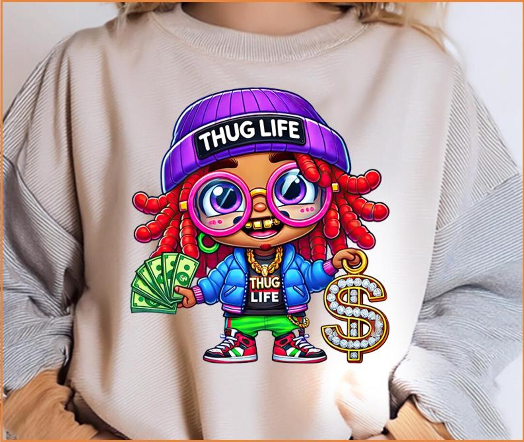 Gangster Thug Life Trap Boy PNG Instant Download, Urban Trap Designs ...