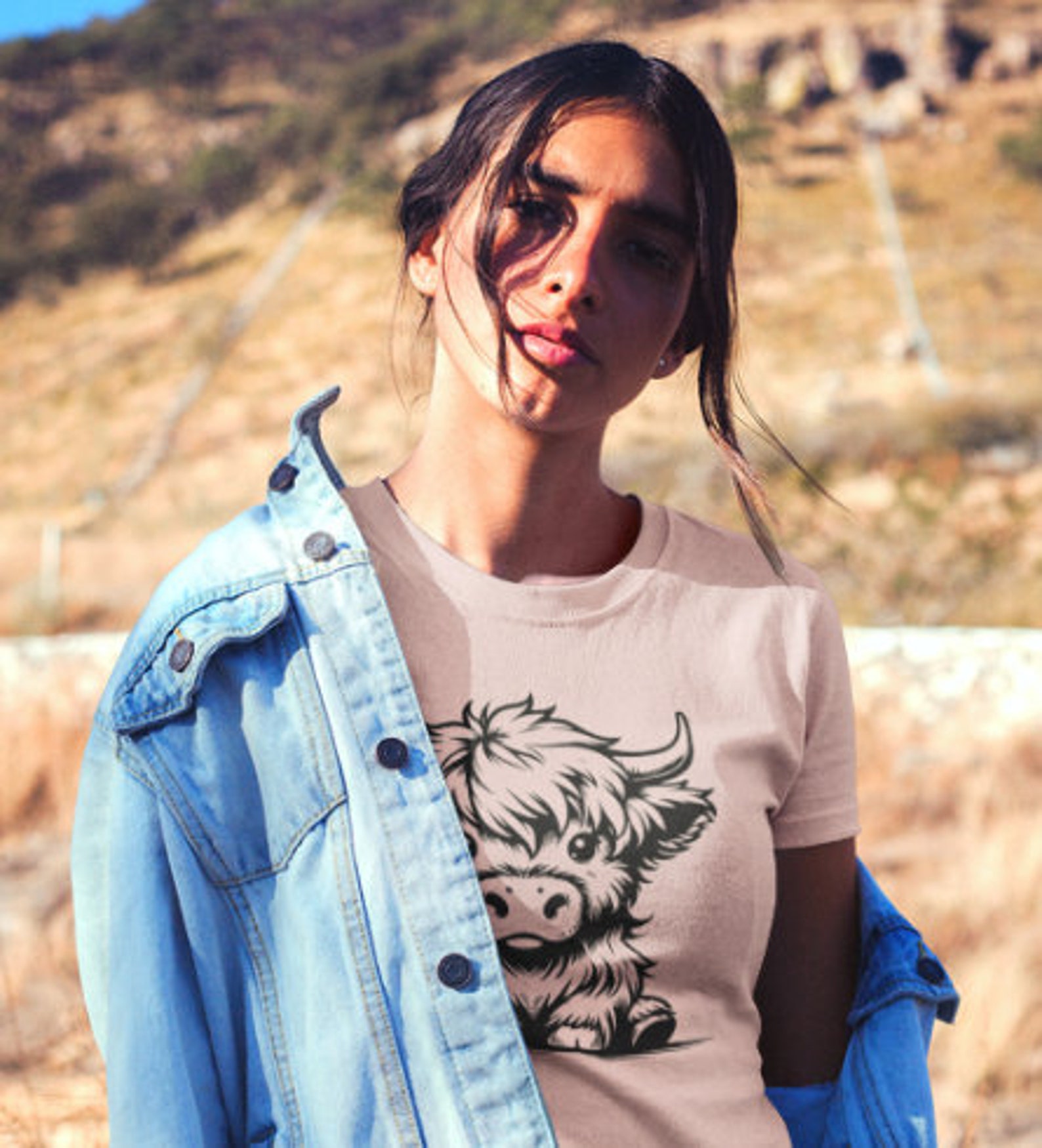 Cute Highland Cow Sitting SVG-PNG-JPG, Cow, Cute Cow, Baby Cow ...