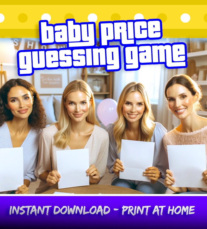 Price is Right Baby Shower Game Baby Shower Game Guess the Price ...