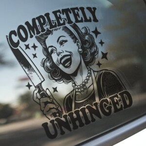 Completely Unhinged SVG-PNG-EPS, Vintage Retro Housewife Funny ...