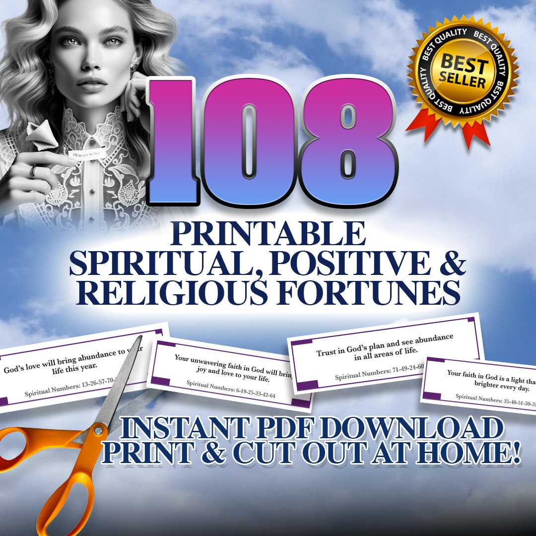 Religious Christian Positive Fortune Cookie Fortunes, 108 Uplifting ...