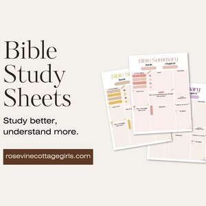 Bible Study Bundle | Bible Summary | Faith Reflection | Chapter Summary ...