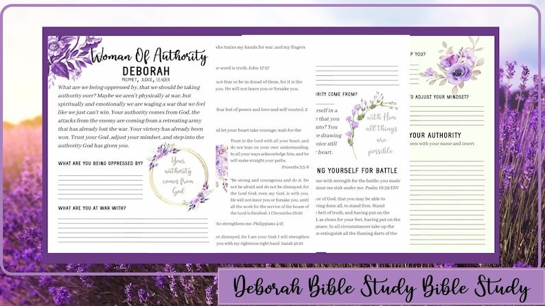 Deborah Bible Study | Woman in the Bible (digital Download) - Etsy