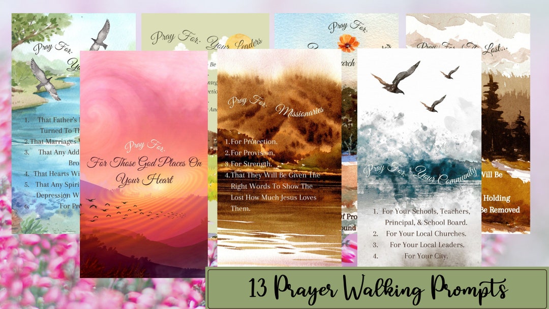 Prayer Walking Prompt Bundle - Etsy