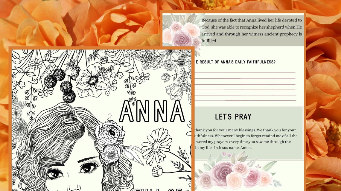 Anna Bible Study Woman in the Bible Printable Bible Study - Etsy