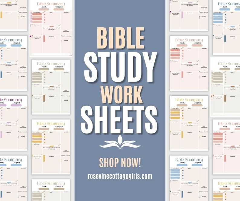 Bible Study Bundle | Bible Summary | Faith Reflection | Chapter Summary ...