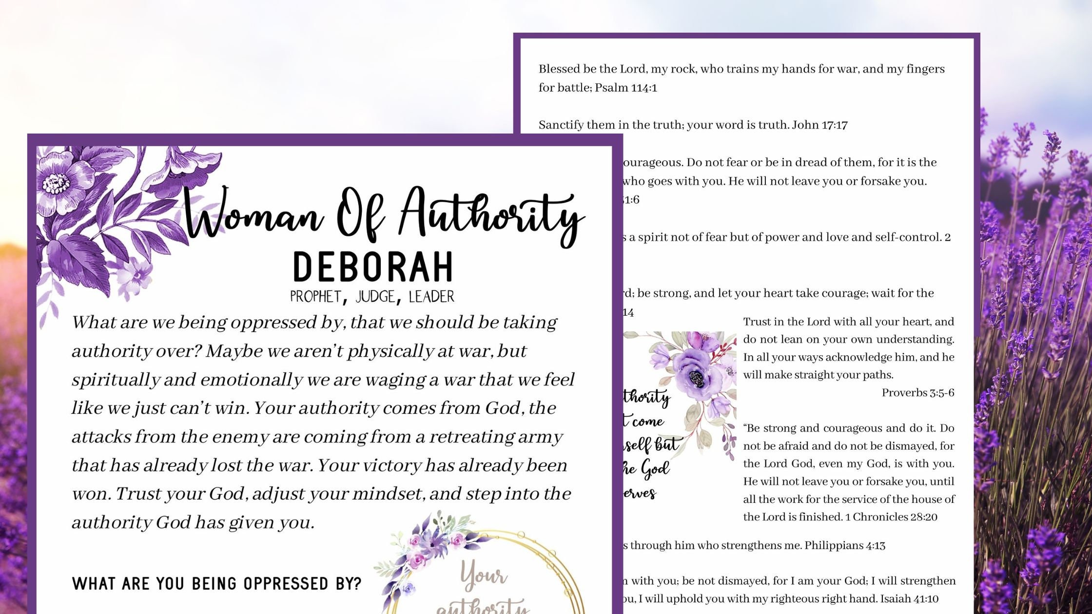 Deborah Bible Study | Woman in the Bible (digital Download) - Etsy