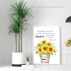 Philippians 4:6-7 | Bible Verse Wall Art | Scripture Wall Art ...