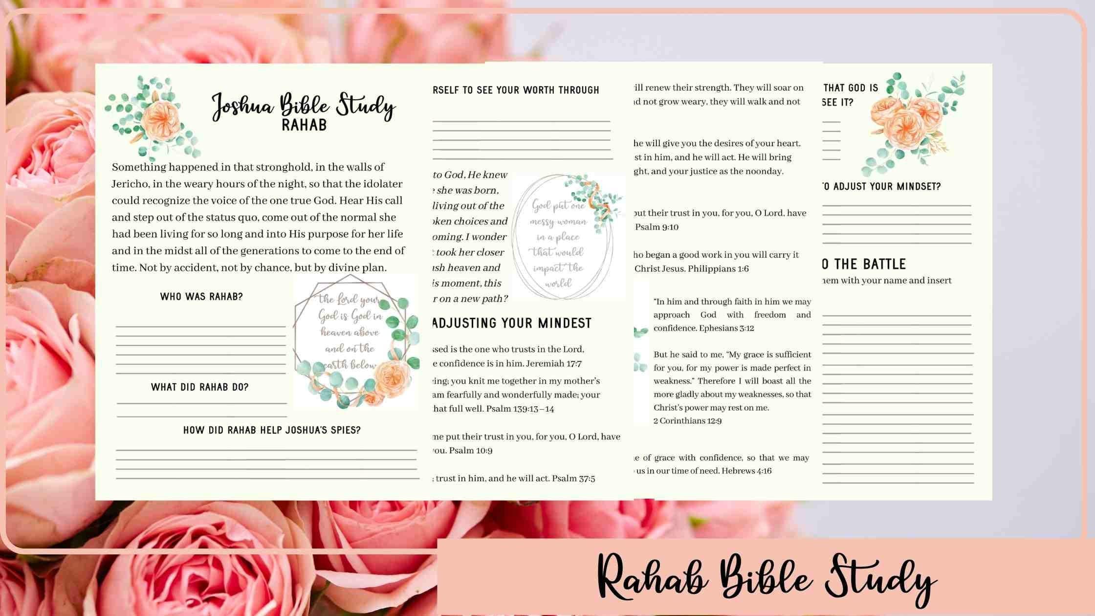 Rahab Bible Study | Woman in the Bible | Printable Bible Study - Etsy