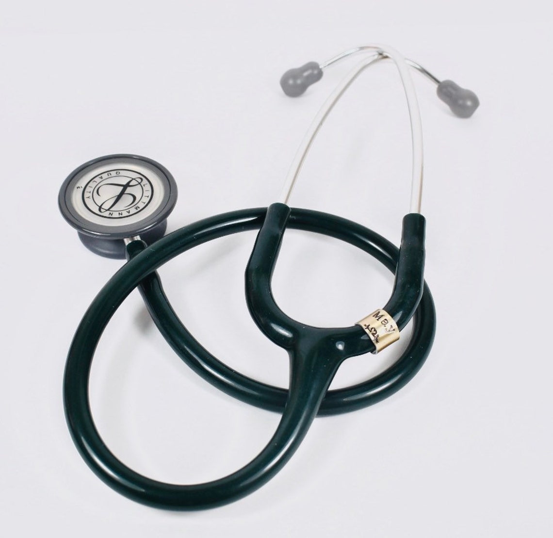 Engrave Stethoscope ID Tag. MA Stethoscope Ring. Hand Stamped | Etsy