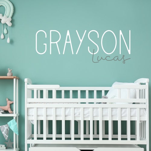 Personalized Name Wall Decal Custom Wall Sticker Nursery - Etsy