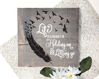 Life quote sign | Etsy